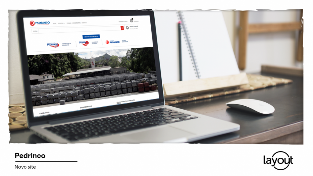 Novo site Pedrinco – Layout Agência de Publicidade Nova Friburgo