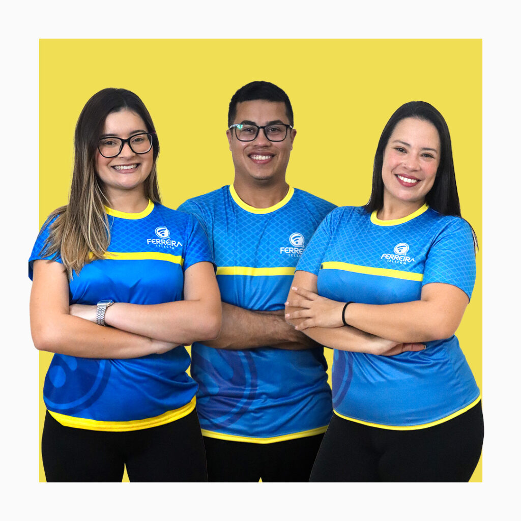 Uniformes Ferreira Telecom – Layout Agência de Publicidade Nova Friburgo